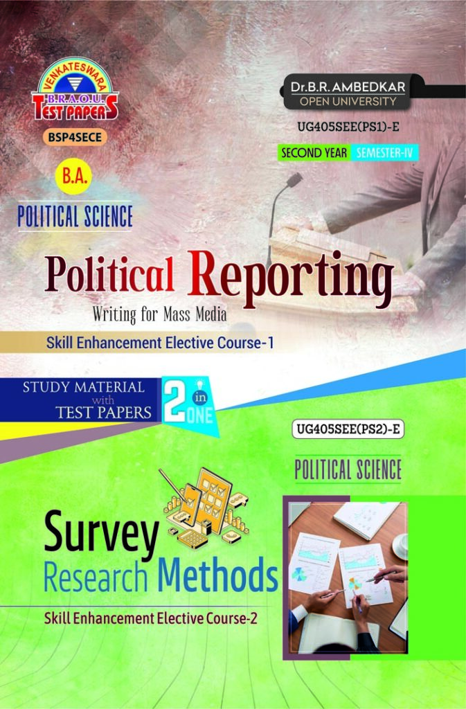 Political Science – SEC 1 – Political Reporting & SEC 2 – Survey ...